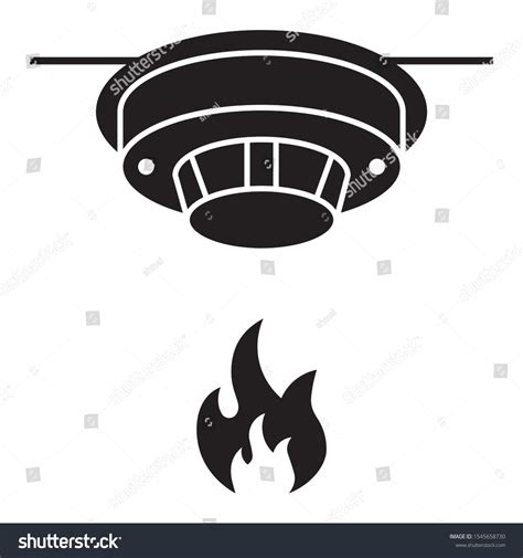 Fire Sensor Home Automation Iot Concept Stock Vector Royalty Free 1545658730 Shutterstock