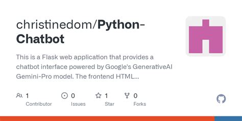 Github Christinedompython Chatbot This Is A Flask Web Application