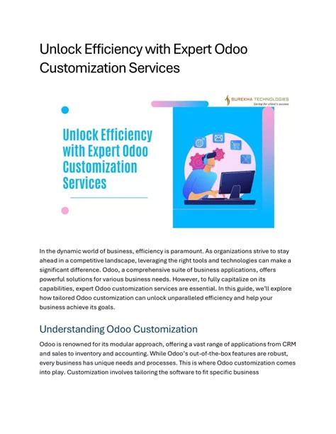 Ppt Unlock Efficiency With Expert Odoo Customization Services