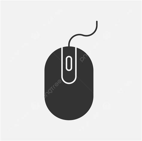 computer mouse vector icon on white background image shape computing
