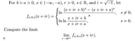How to compute the limit of a complex function below?