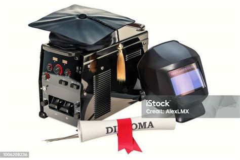 용접기 훈련과 자격 개념입니다 흰색 배경에 고립 된 3 차원 렌더링 용접에 대한 스톡 사진 및 기타 이미지 용접 용접공 학생 Istock