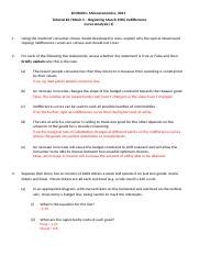 ECON Tutorial Docx ECON Microeconomics Tutorial Week Beginning