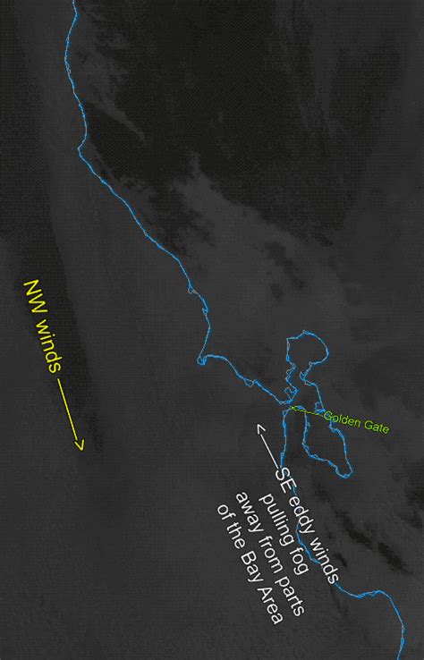 West Coast Wind Blog Disorganized Eddies Se Wind Cause Early Clearing