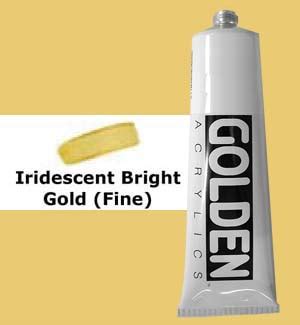 Golden Artist Colors Heavy Body Acrylic 2oz Iridescent Bright Gold