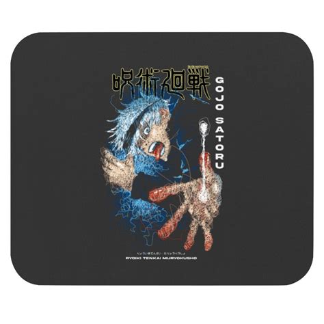 Scrible Art Gojo Satoru Manga Cover Version Mouse Pads Sold By