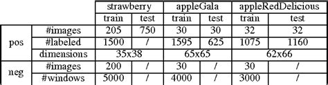 Table 1 From Automated Visual Fruit Detection For Harvest Estimation