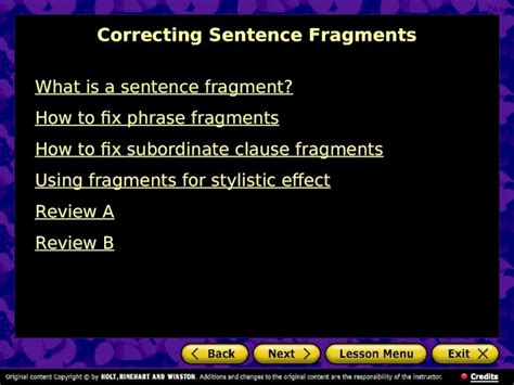 PPT What Is A Sentence Fragment How To Fix Phrase Fragments How To Fix Subordinate Clause