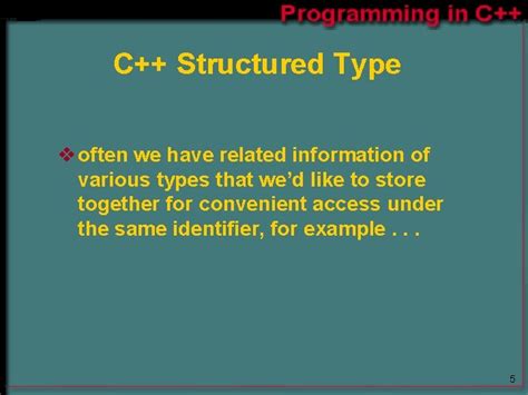 Structured Types Data Abstraction And Classes Sumber Dari