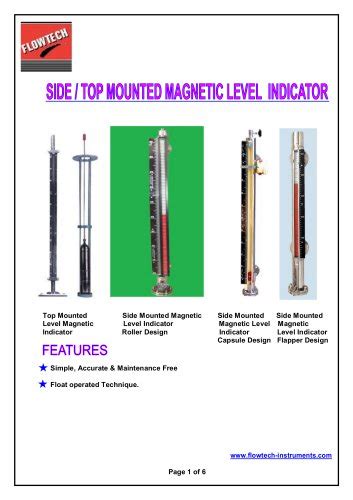 Float And Board Level Indicator Flowtech Measuring Instruments Pvt Ltd Pdf Catalogs