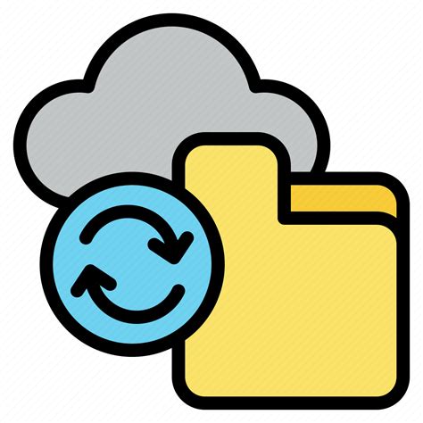 cloud document file folder sync icon download on iconfinder