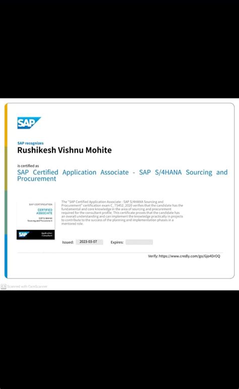 rushikesh mohite on linkedin sap mm certified ️