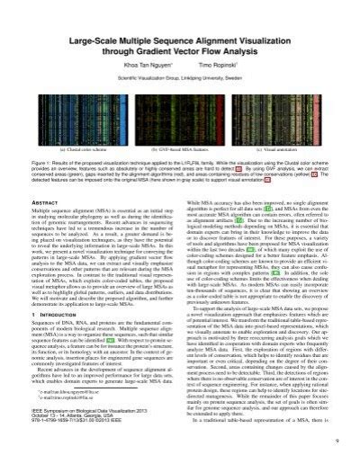 Large Scale Multiple Sequence Alignment Visualization Through