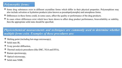 polymorphic forms the specifications requirement pptx