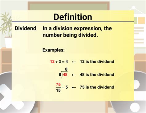 Math Video Definition 8 Multiplication And Division Concepts Dividend