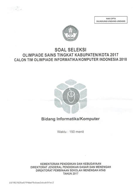 Pdf Wp Content Uploads 2017 12 Soal Osk Sm