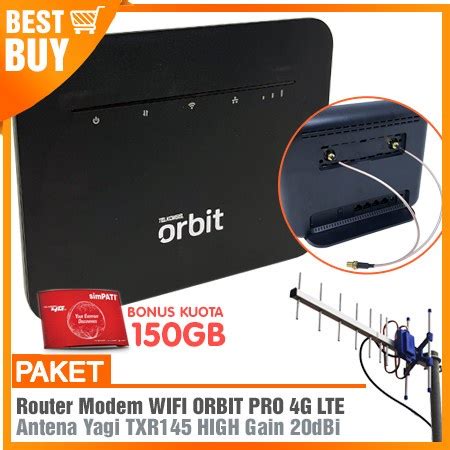 Jual Paket Wifi Modem Orbit Pro Router Wifi G Antena Yagi Grid Extreme Gain Shopee Indonesia