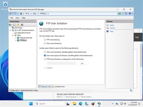Windows Server 2025 Ftp User Isolation Server World