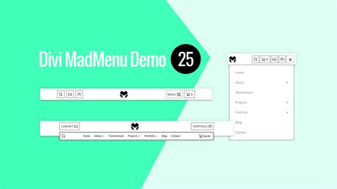 Divi Madmenu Header Template 25 Horizontal Header Demos