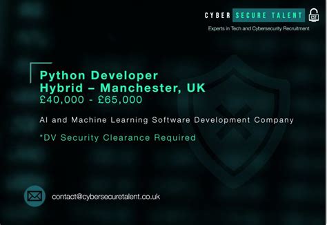 Pythondeveloper Machinelearning Ai Jobopportunity
