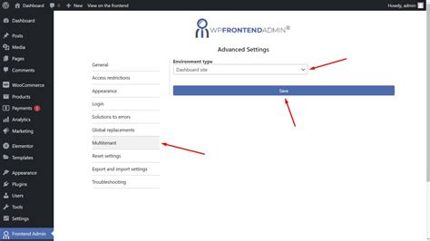 How Can I Use The Multitenant Mode In Standalone Sites Wp Frontend Admin