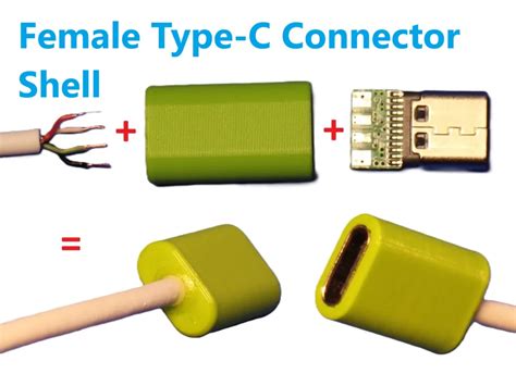 Type C Shell For Female Usb Connector Board By User 2623234246 Makerworld