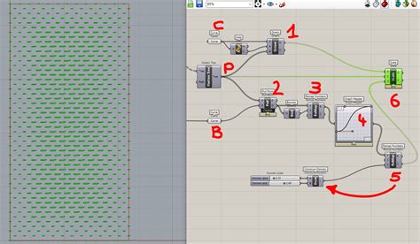 custom shape on staggered grid with attractor points at the border