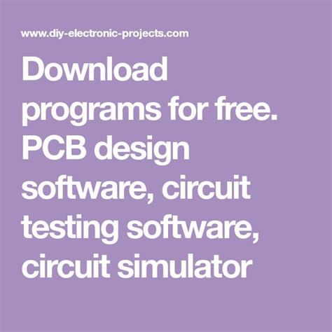 Free Pcb Design Software And Circuit Testing Tools