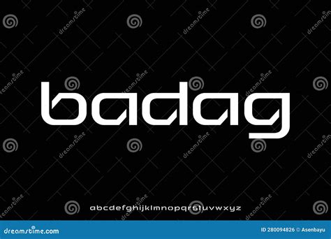 Modern Unique Geometric Display Font Vector Creative Grotesque Lowercase Alphabet Typeface