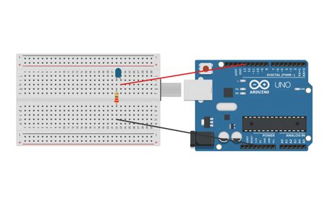 circuit design circuito encender y apagar un led tinkercad
