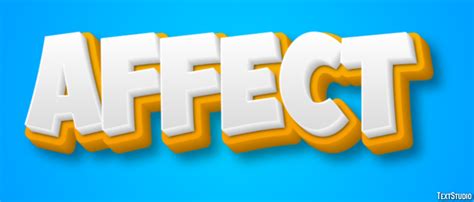 Affect Text Effect And Logo Design Word