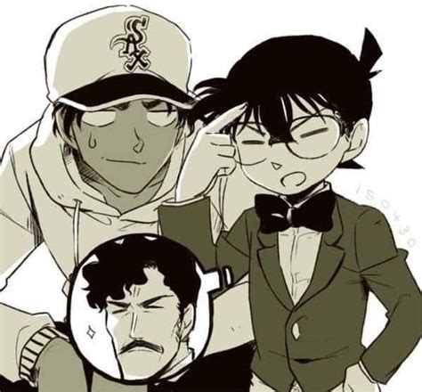 Conan Heiji Detective Conan Detektif Gambar Profil Seni Anime
