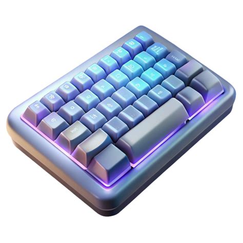 Stunning Minimalist Wireless Keyboard Backlit Keys Isolated On