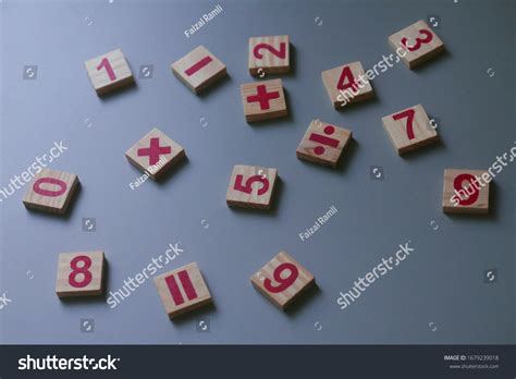 Selective Focus Wooden Addition Subtraction Multiplicationdivision