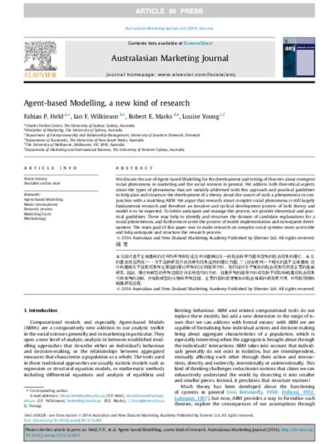 Pdf Agent Based Modelling A New Kind Of Research