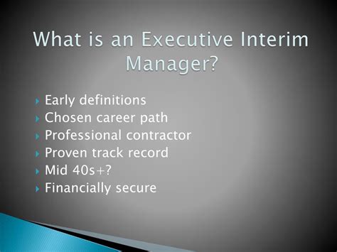Ppt Executive Interim Management Powerpoint Presentation Free