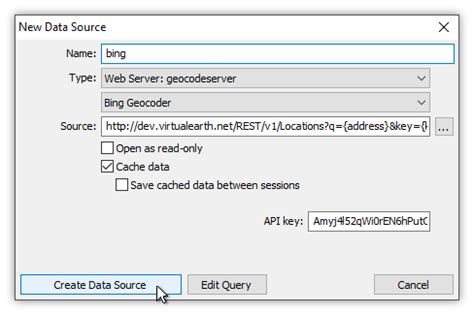 Example Street Address Geocoding