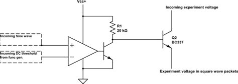 Transistors Help Cleaning Up Square Wave Pulse Signal Electrical