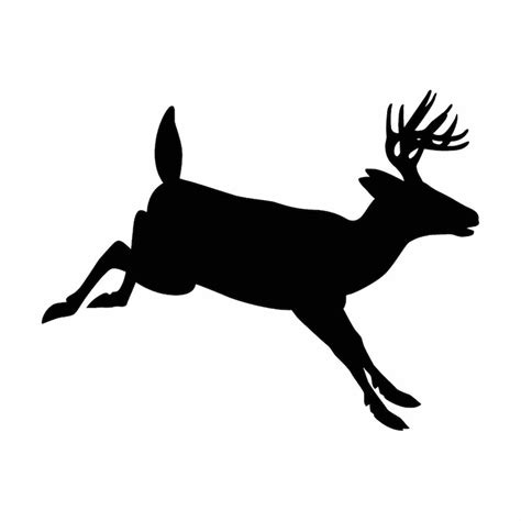 Deer Buck Jumping Vector Eps Dxf Svg Png Vinyl Cutter Ready T