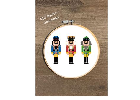 Nutcracker Cross Stitch Pattern Christmas Cross Stitch Chart