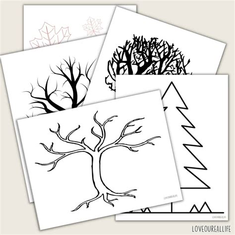Free Printable Trees Without Leaves Template 19 Pages ⋆ Love Our Real