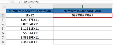 How To Change The Scientific Notation To Standard Form In Microsoft Excel SpreadCheaters