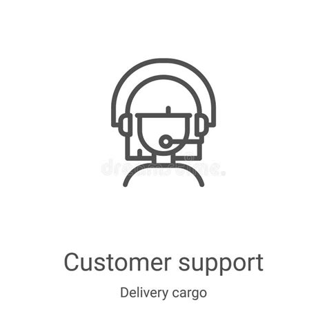 Customer Support Icon Vector From Tech Support Collection Thin Line Customer Support Outline