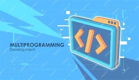 Premium Vector Development And Software Banner Concept Of