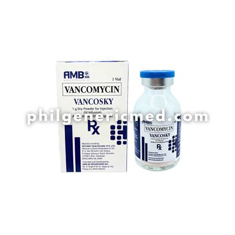 Vancomycin Vancosky 1g Dry Powder For Injection 1 Vial Philippine