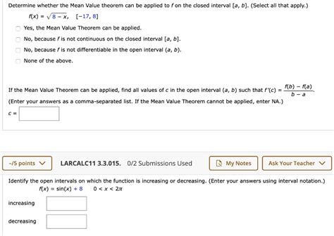 Determine Whether The Mean Value Theorem Can Be Applied To On The