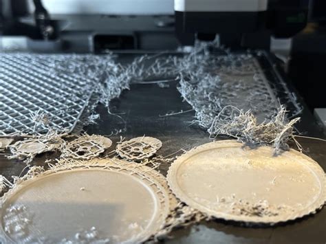Layer Shifting Stringing Failed Print On 3rd Print 5 Days Old Bambu