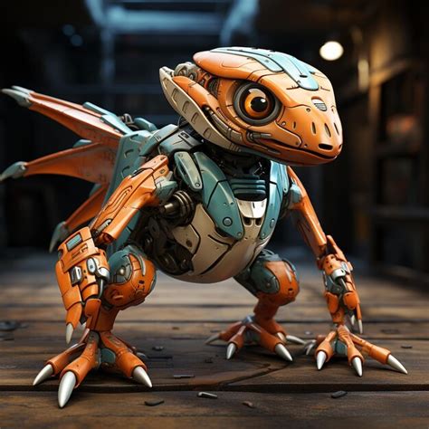Premium Photo 3d Cartoon Pterodactyl Robot