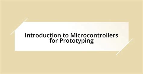 My Favorite Microcontroller For Prototyping Uk