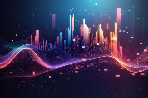 Premium Photo Big Data Analysis Technology Glowing Background Design